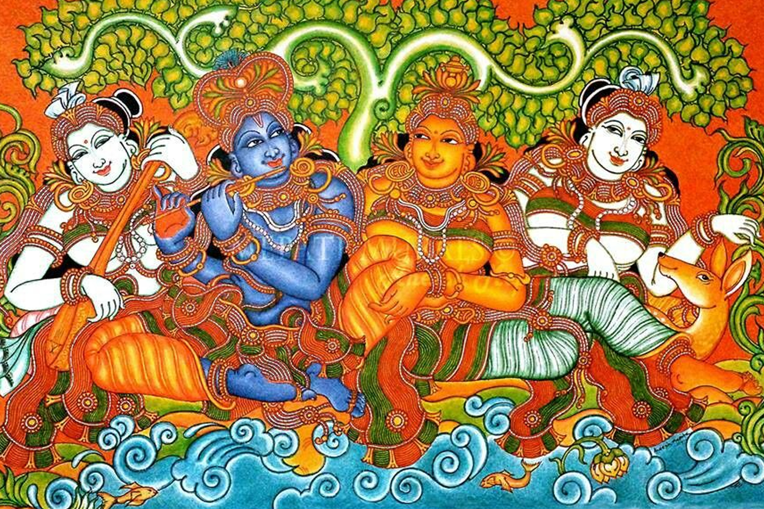 The Artistry of Kerala Murals: A Fusion of Colors and Stories – Art and ...